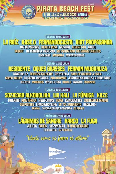 Festival Pirata Beach Fest 2025 | Entradas El Corte Inglés